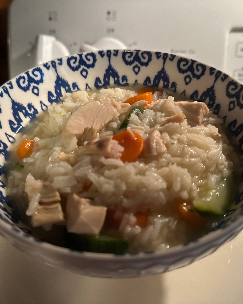 Easy Rotisserie Chicken & Rice with Veggies - The Hot Mess Kitchen